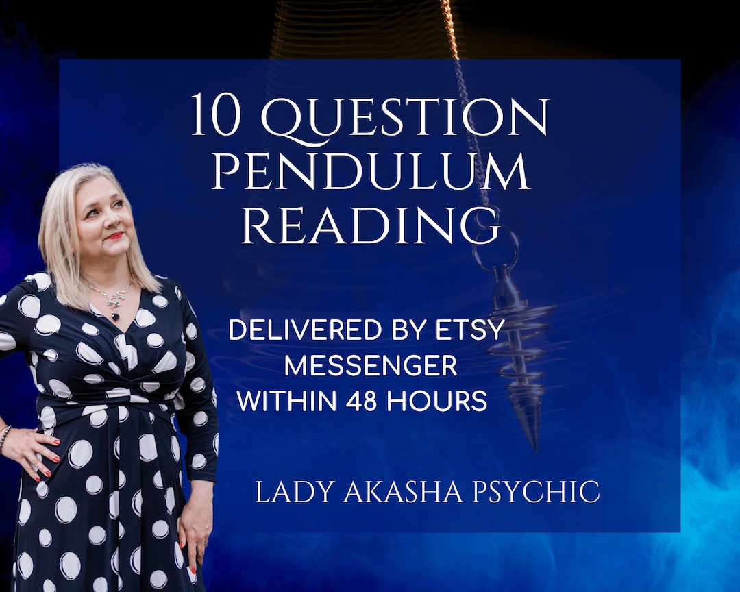 Customised Pendulum Reading, 10 Questions in 48 Hours, Psychic Insight ...