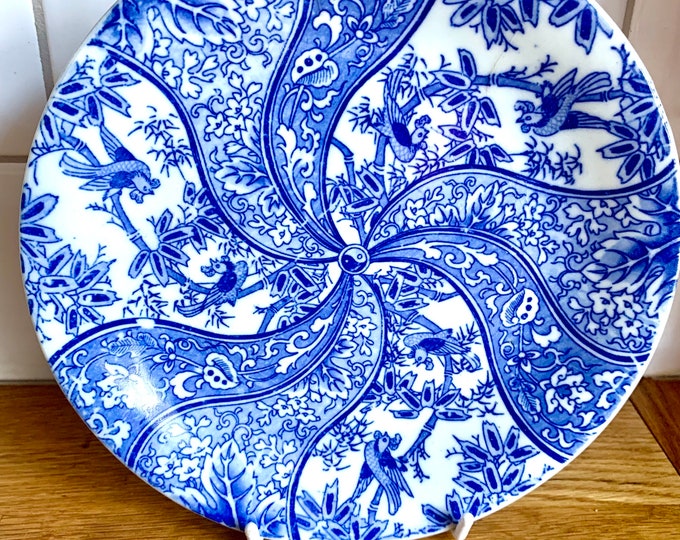 Vintage Churchill Made in England Blue and White Willow Dinner Plate ...