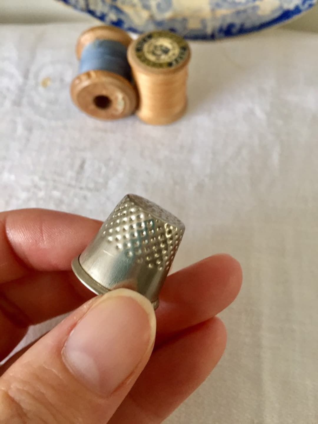 Vintage Metal Thimble Size 5 - Etsy