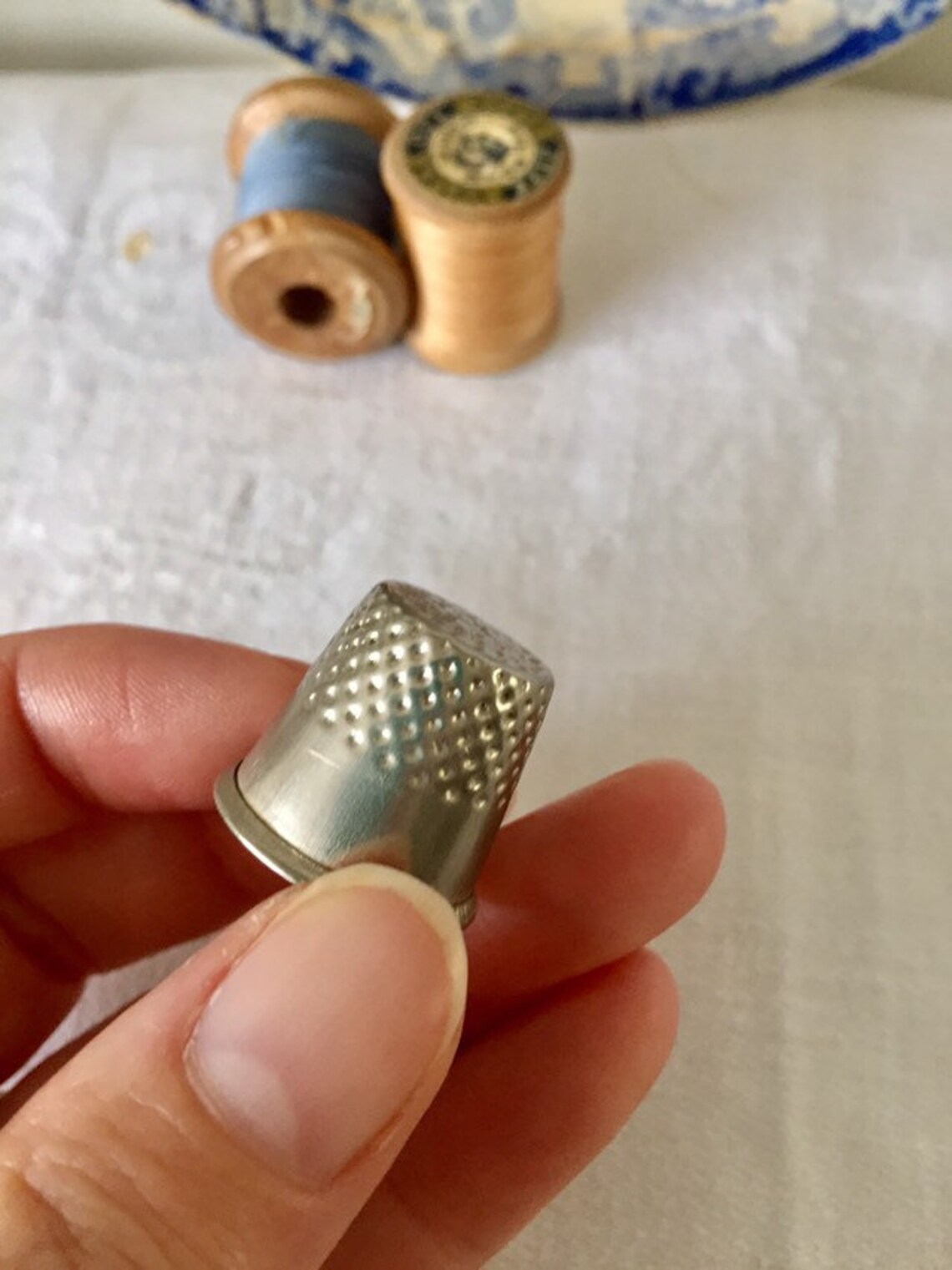 Dedal de metal vintage de 3. - Etsy España