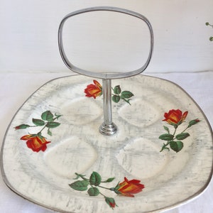 Mid Century Midwinter "rose Marie" Egg Cups and Serving Plate. 1950's ...