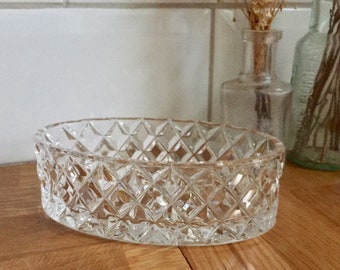 Cut Glass Trinket Dish - Etsy