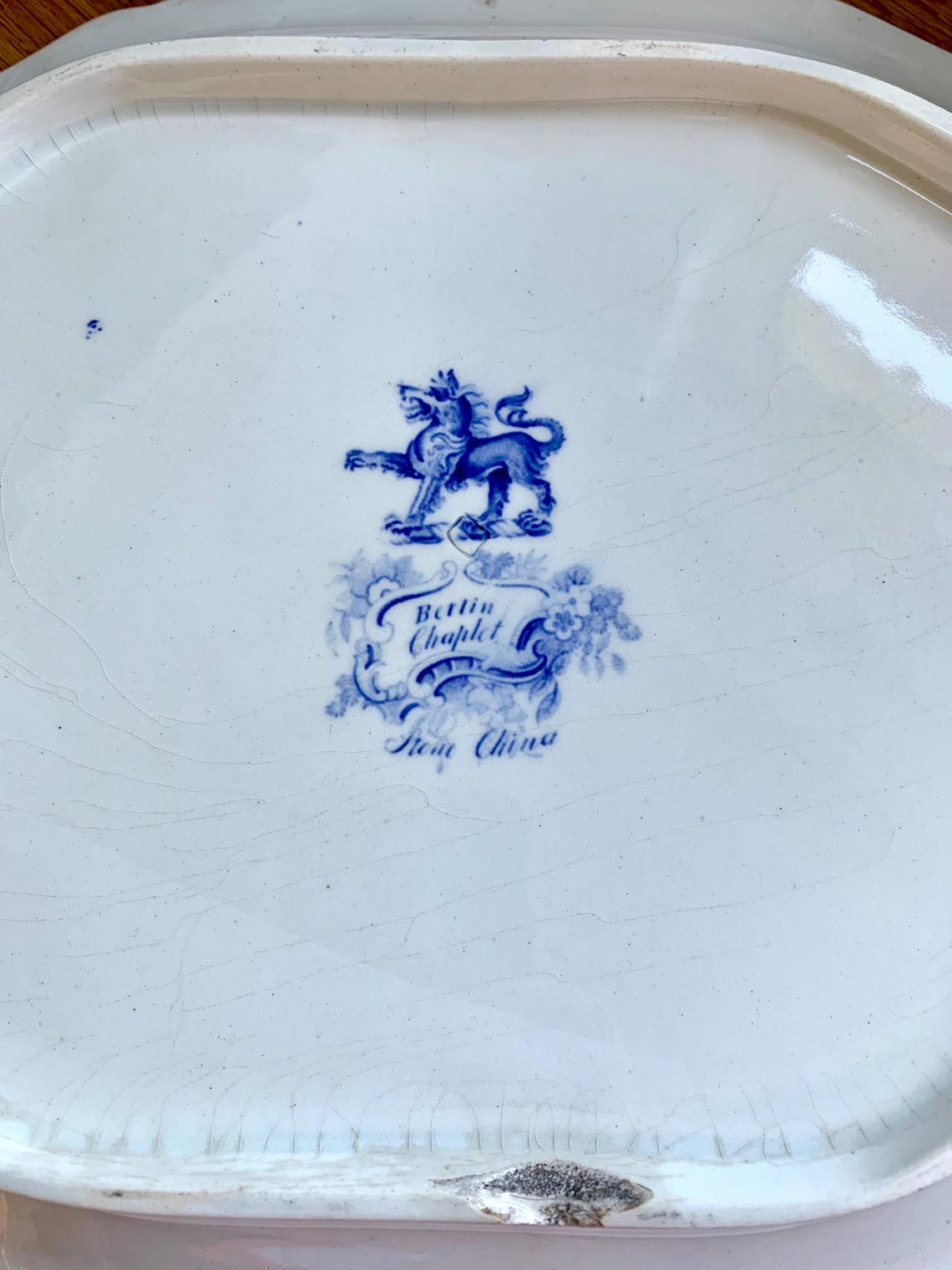 Antique Berlin Chaplet Stone China Platter. Rare 1830’s Minton Boyle ...