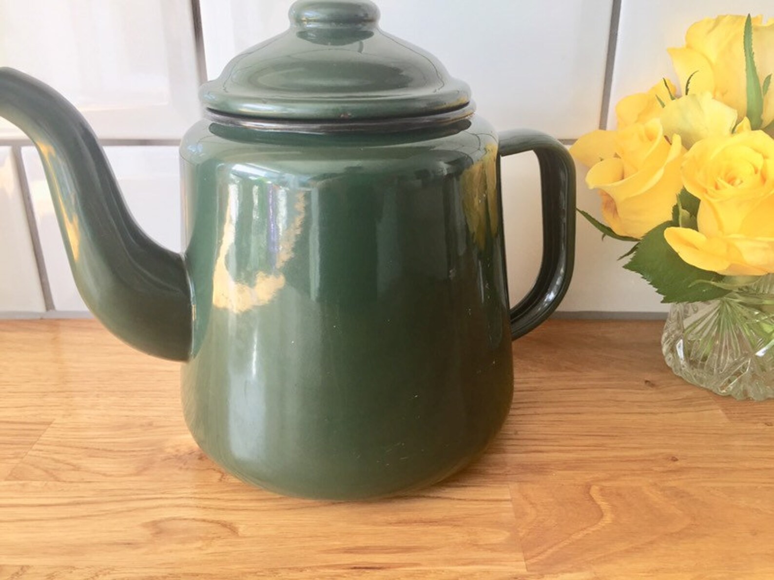 Vintage 1940's Green Coffee Pot or Teapot - Etsy