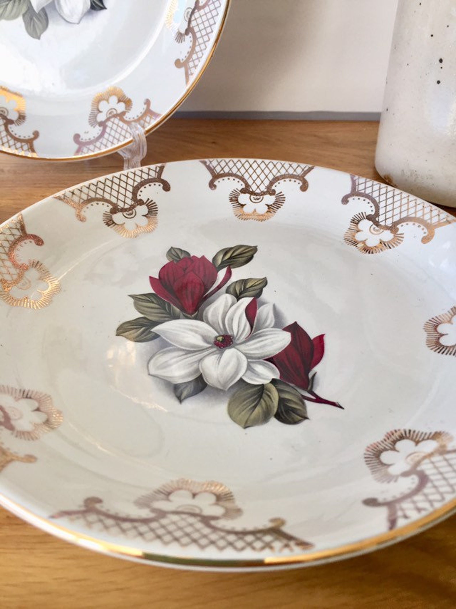 Mid Century Vintage Side Plates. Set of 3 - Etsy