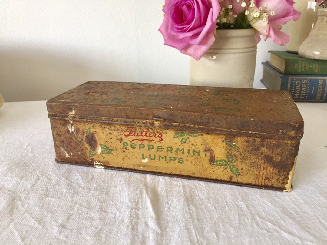 Vintage 1940's Fueller's Peppermint Lumps Tin. Vintage Tin - Etsy
