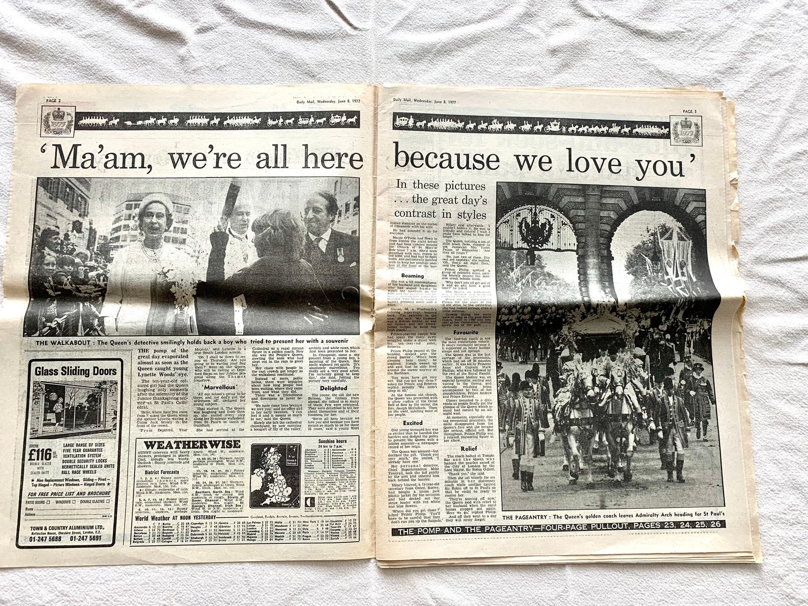 Original Daily Mail Newspaper Celebrating the Queen’s 1977 Silver ...