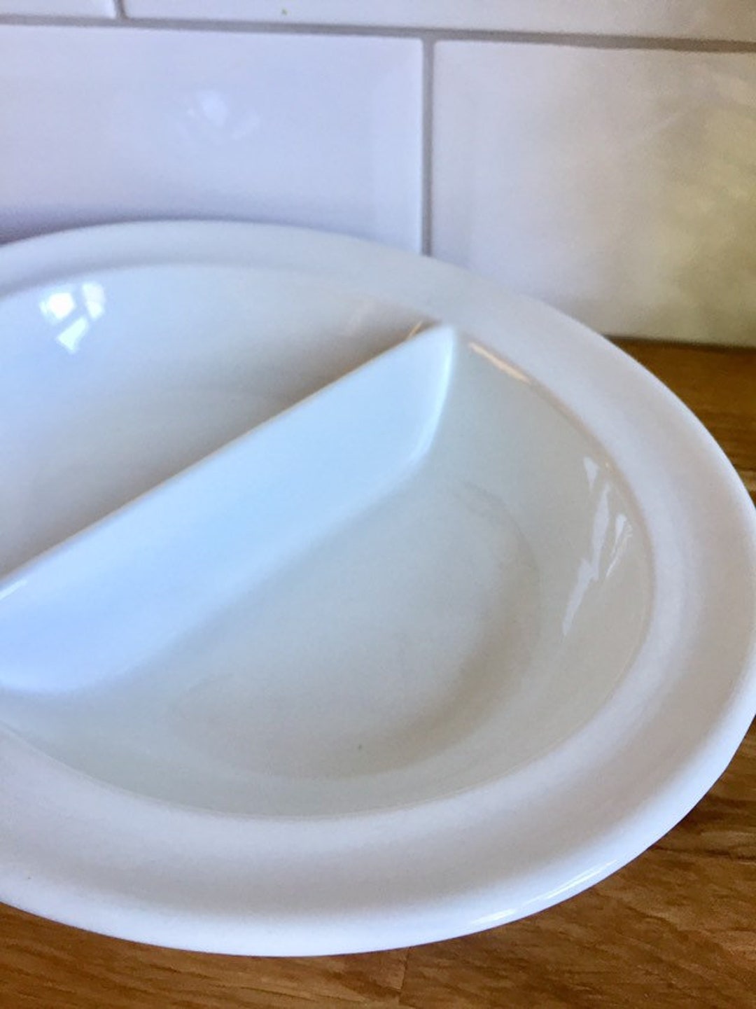 Vintage Woods and Sons Divided Serving Bowl. Vitrex. Ironstone - Etsy