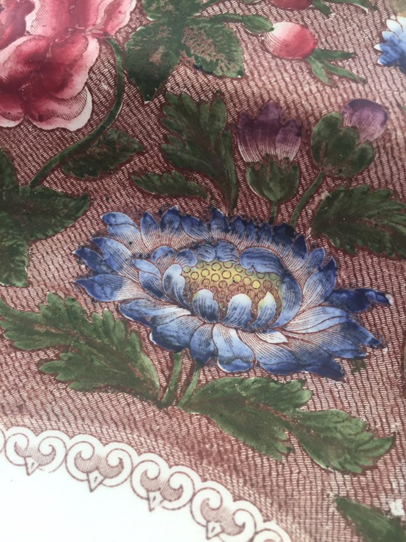 Huge Antique Spode 'new Fayence' Georgian Meat Plate. - Etsy