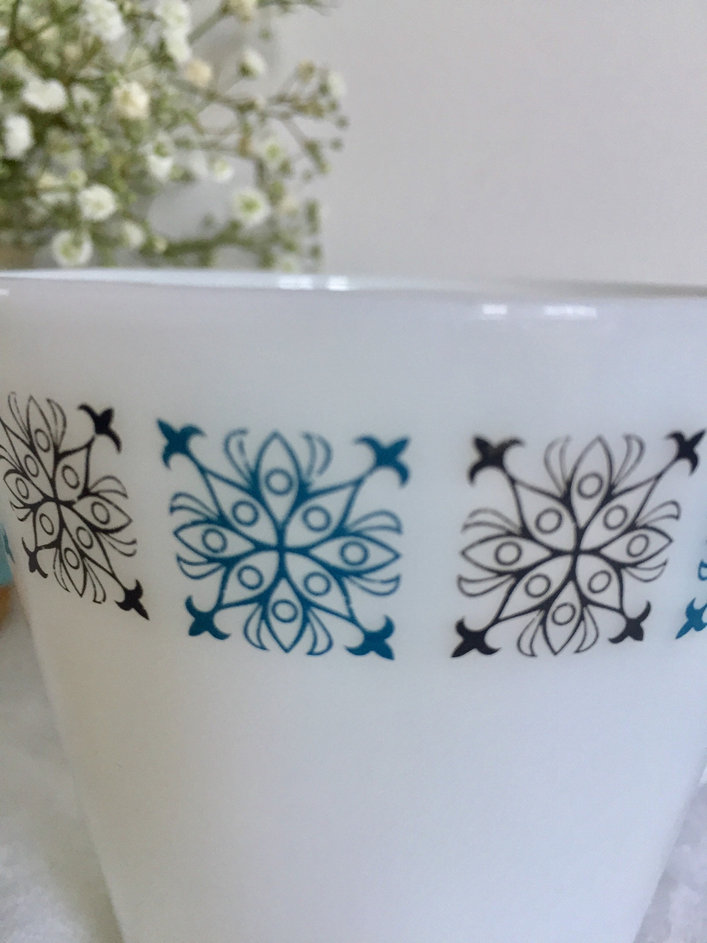 Vintage retro 1960's JAJ Pyrex chelsea milk | Etsy