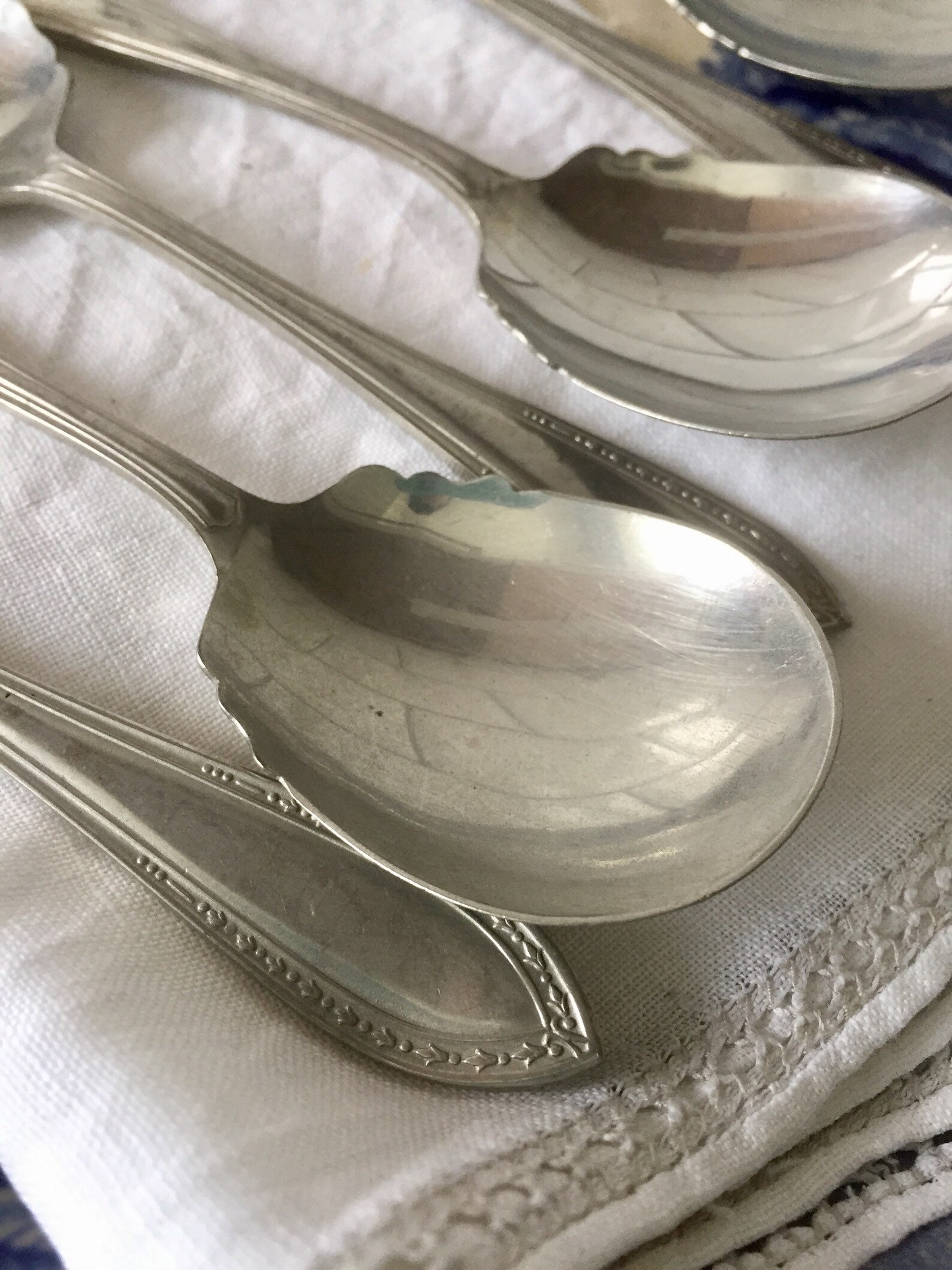 Vintage EPNS fruit spoons. | Etsy