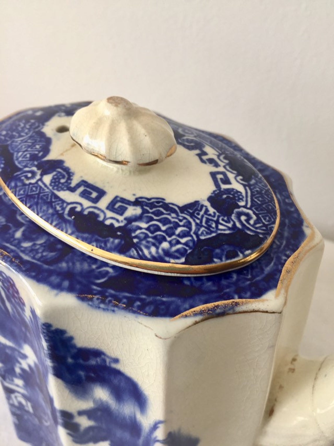 Antique English Two Temple Teapot. - Etsy