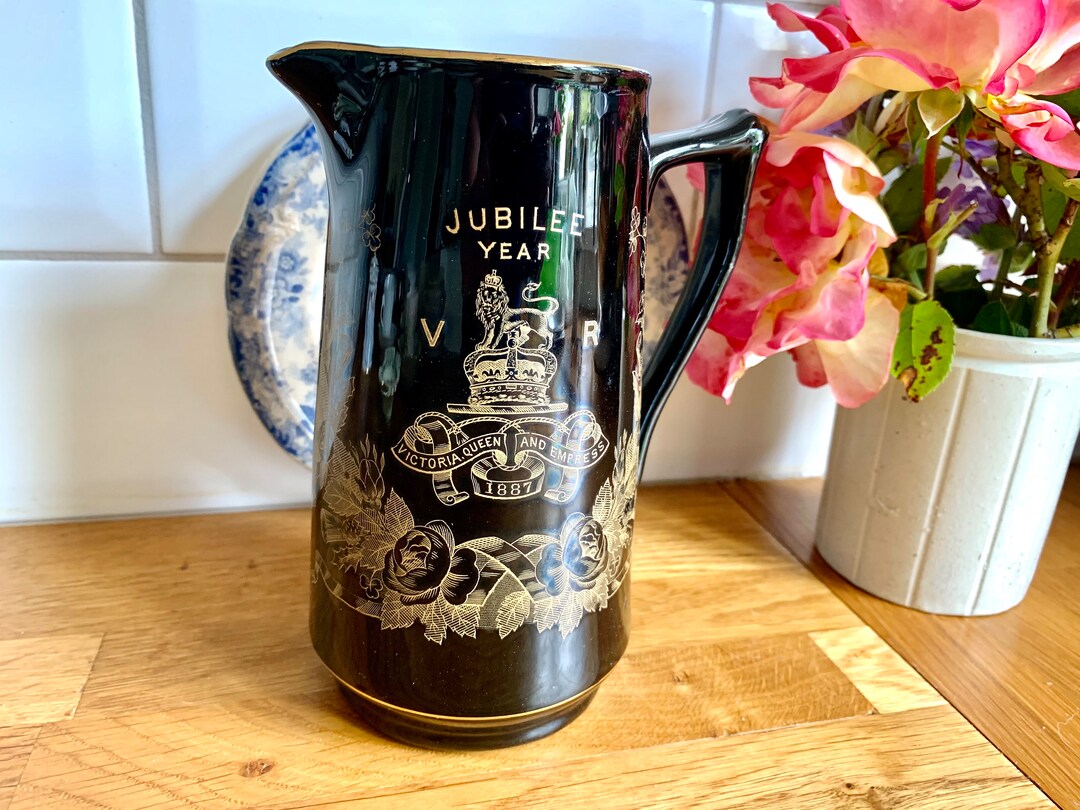 Rare Antique Collectible Victorian Jug. 1897. Queen Victoria Jubliee ...