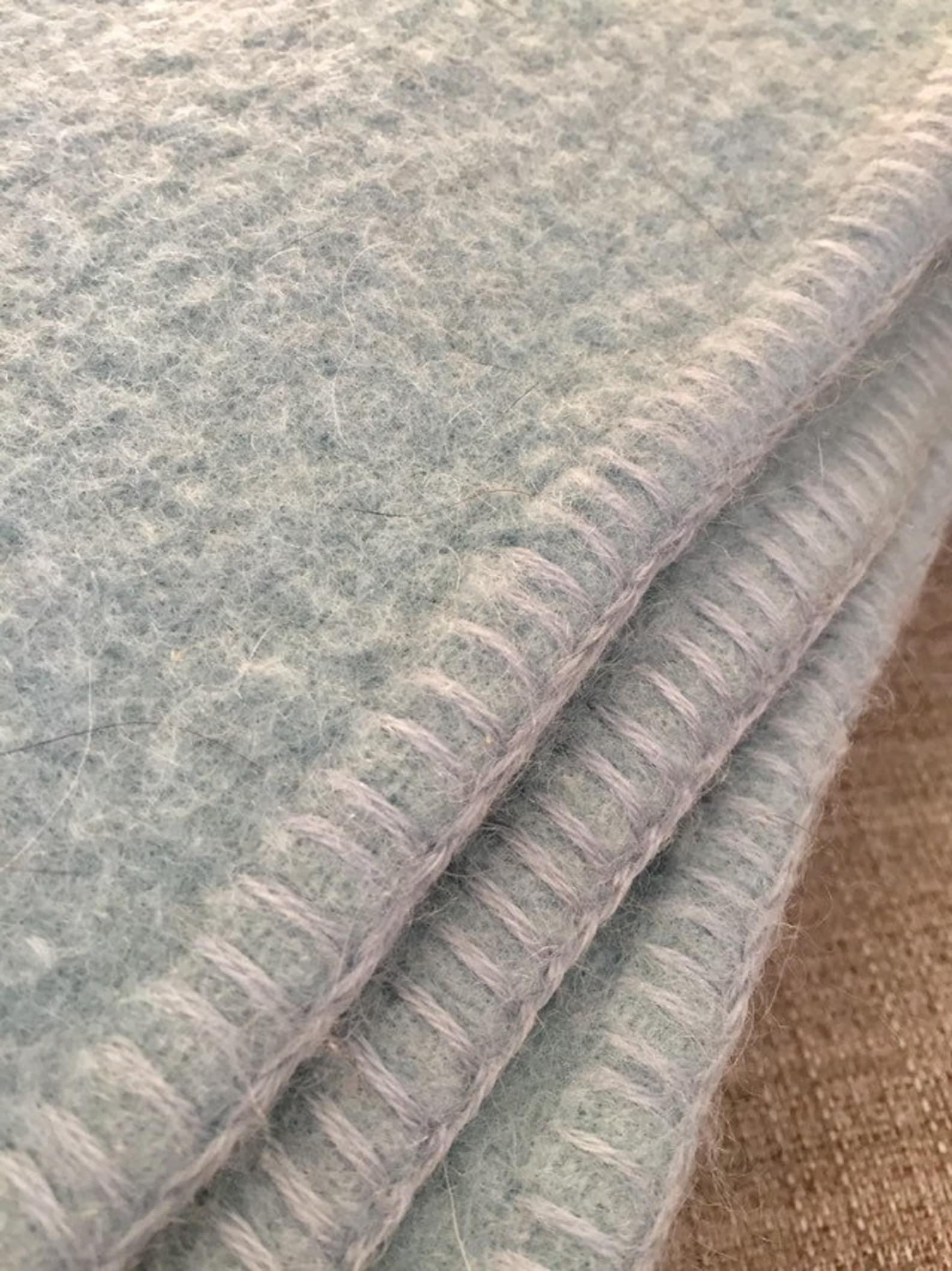 Vintage Blue Wool Blanket. - Etsy