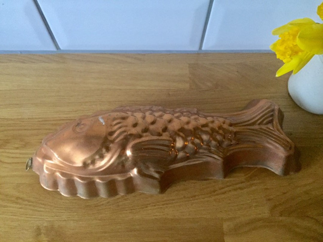 Vintage Copper Fish Mold - Etsy