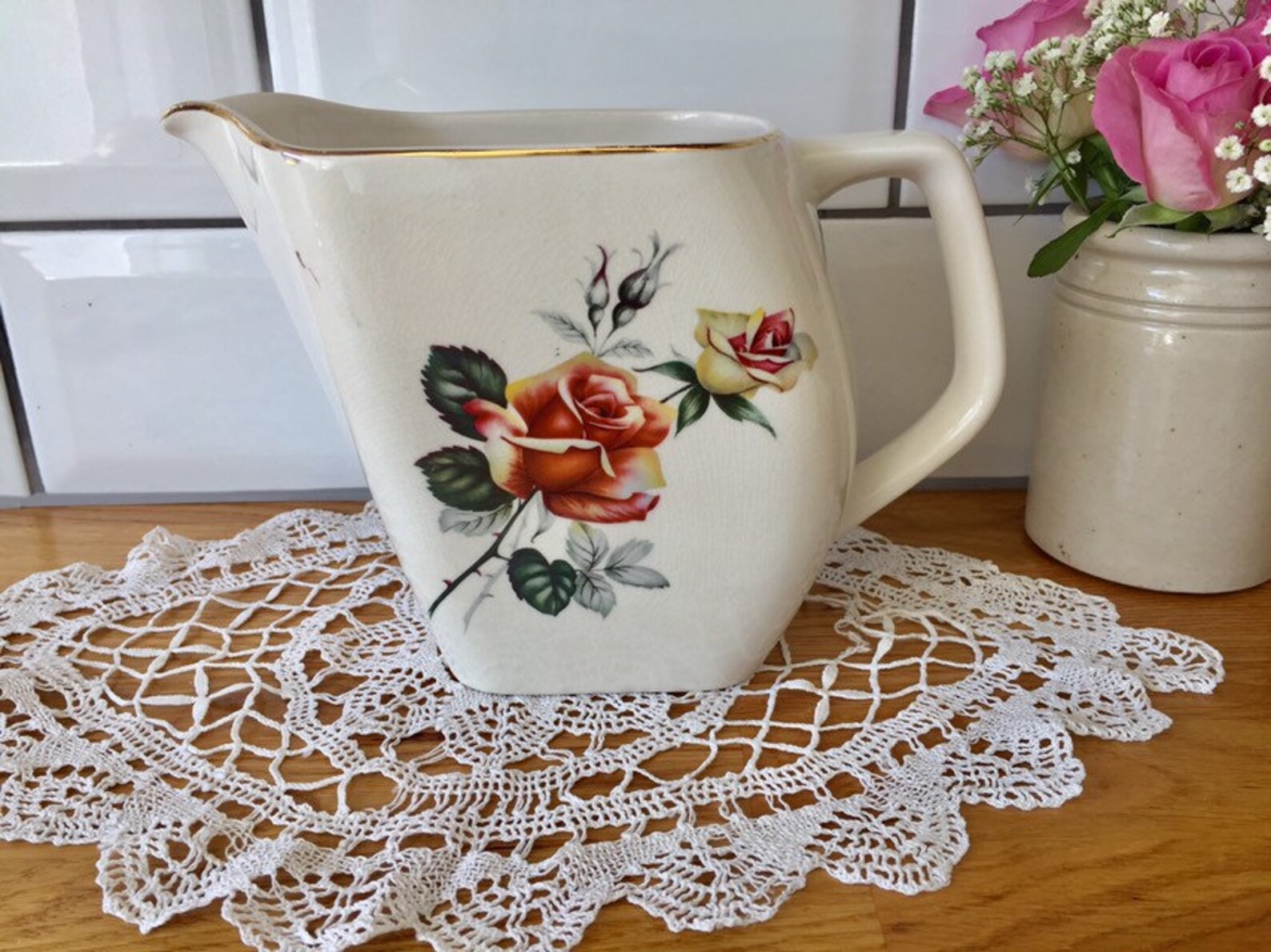 Large Rectangular Lord Nelson Pottery Jug. - Etsy