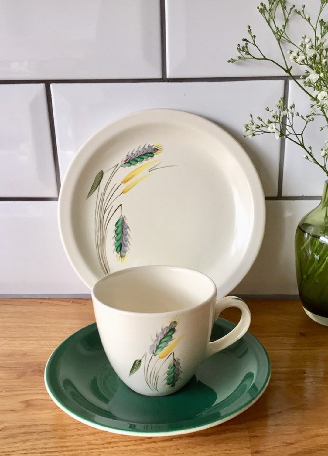 Vintage 1950's Tea Cup Trio. Simpson Pastoral. Mid Century Chic - Etsy