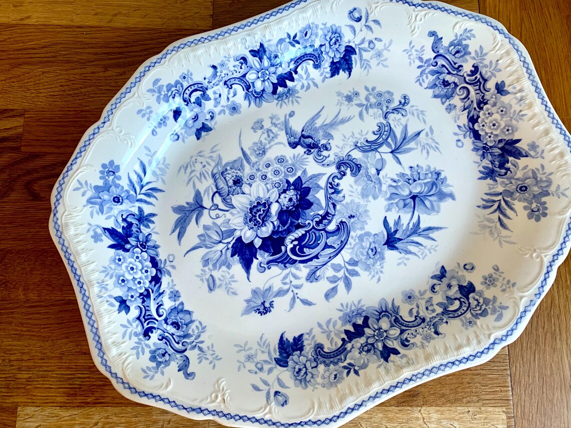 Antique Berlin Chaplet Stone China Platter. Rare 1830’s Minton Boyle ...