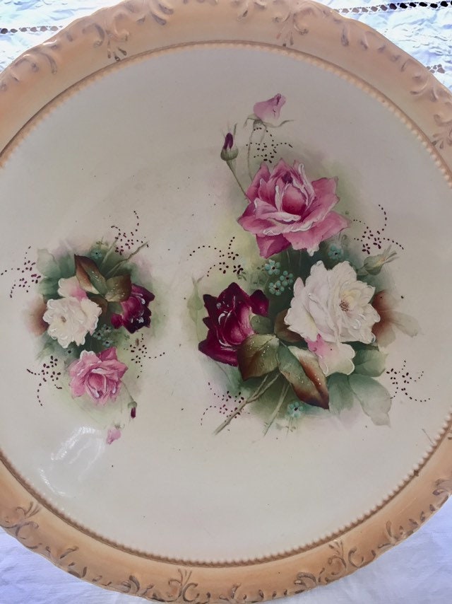 James Kent. Old Foley Ware Hand Painted Serving Bowl. | Etsy