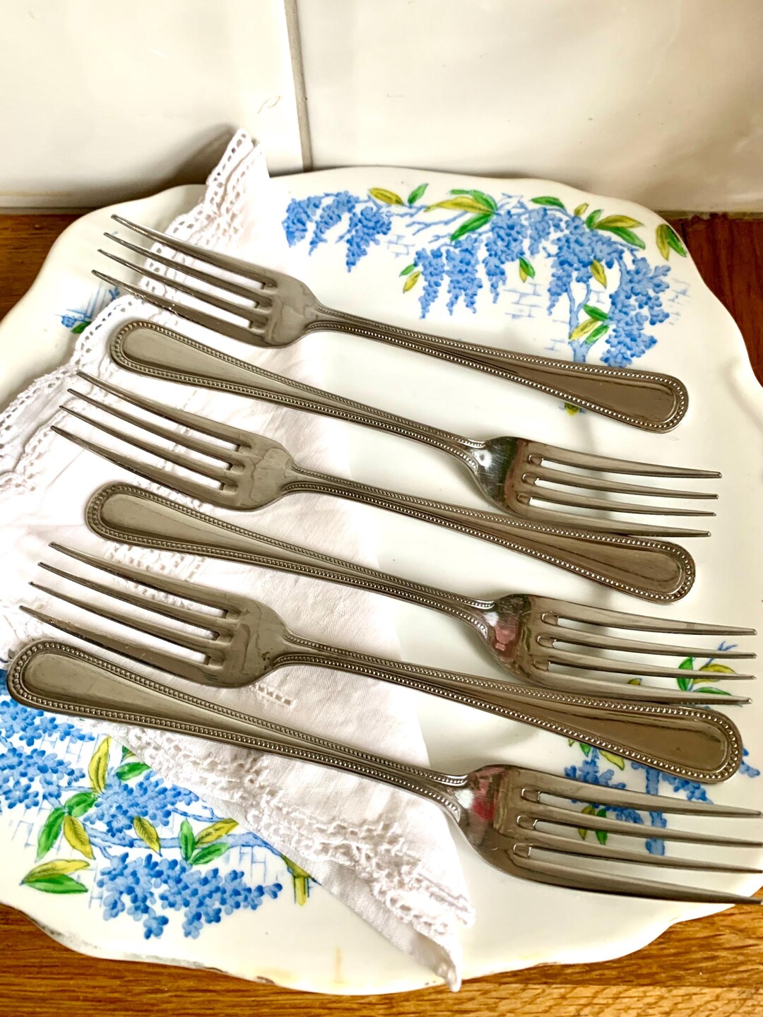 Vintage Dining Forks. Set of 6. - Etsy