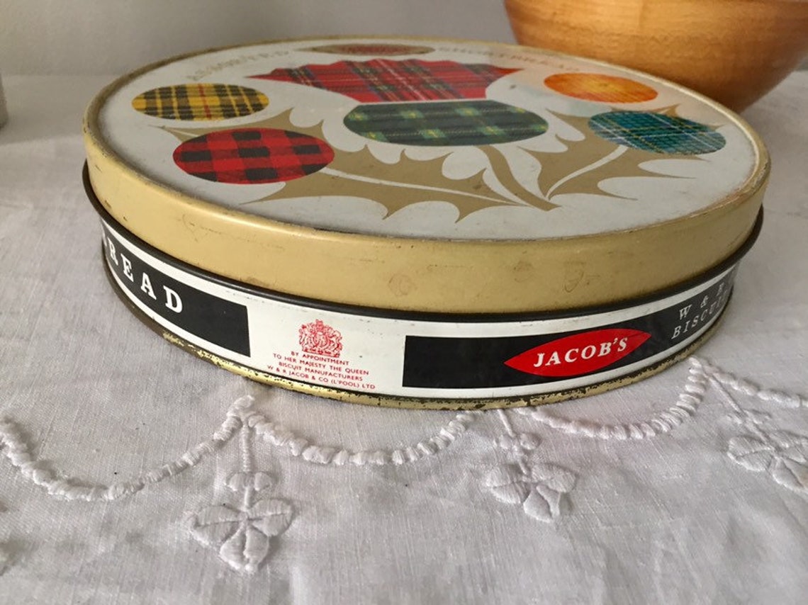 Vintage Jacobs Shortbread Biscuit Tin. Vintage Scottish Tin - Etsy