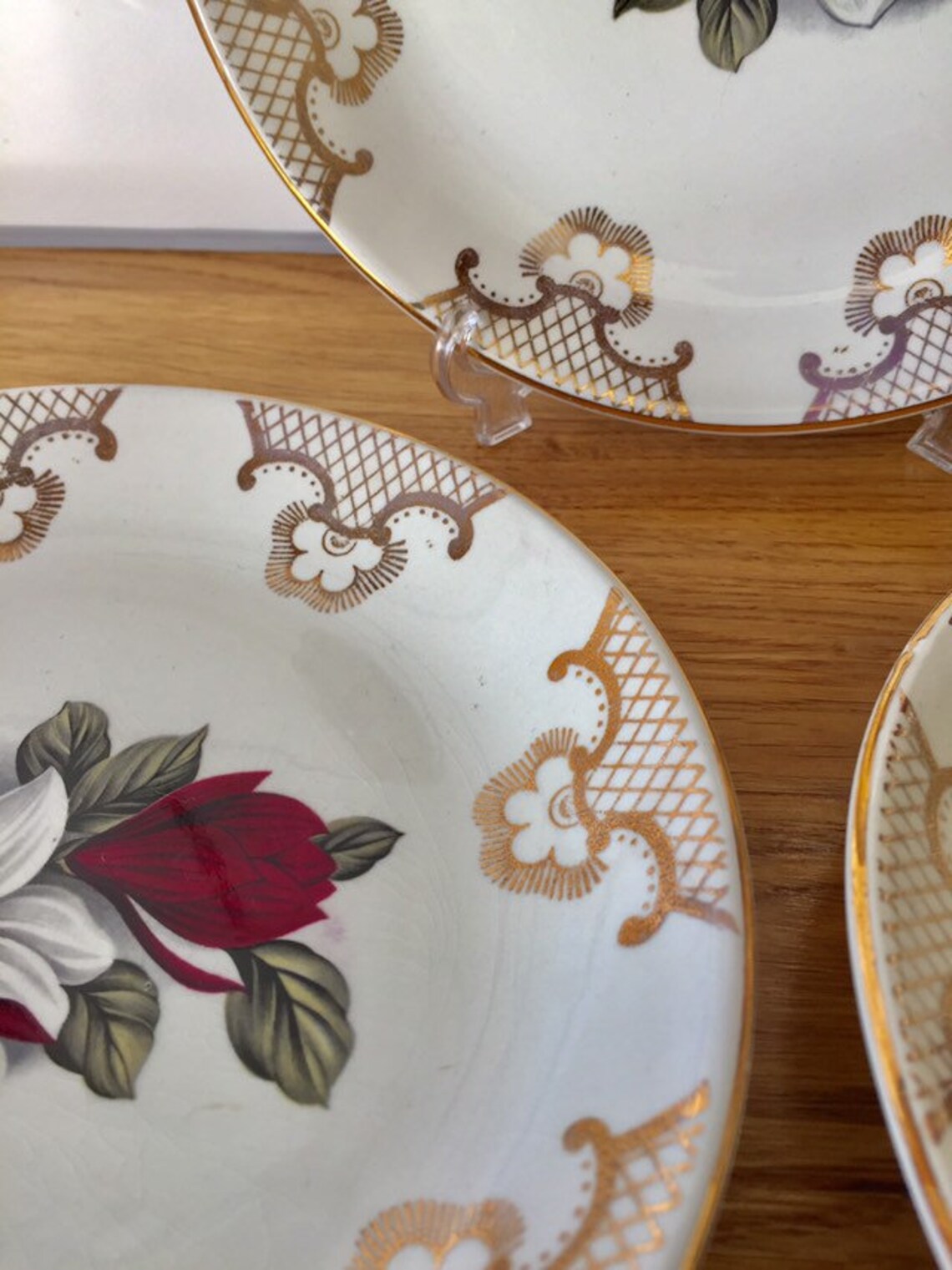 Mid Century Vintage Side Plates. Set of 3 - Etsy