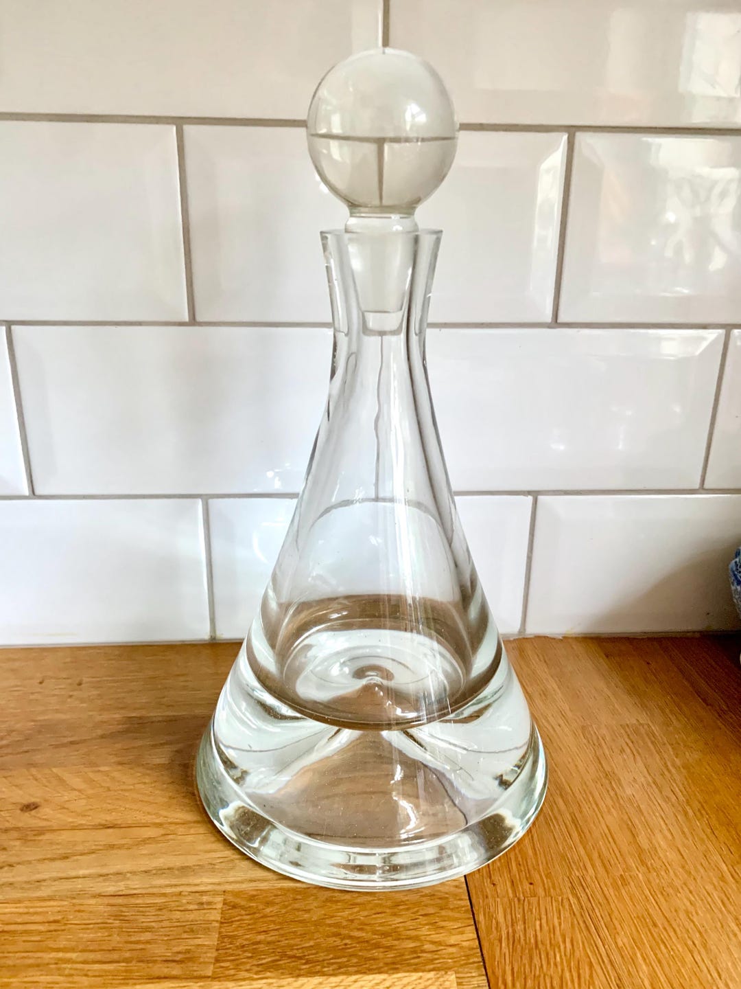 Gorgeous Antique Flat Bottom Ships Cut Glass Decanter. - Etsy