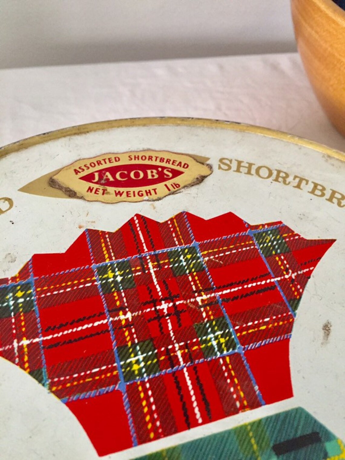 Vintage Jacobs Shortbread Biscuit Tin. Vintage Scottish Tin | Etsy