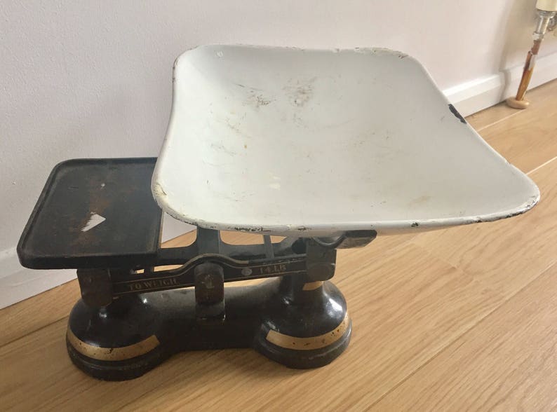 1930's Large Vintage Cast Iron Kitchen Scales. | Etsy