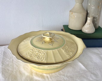 Art Deco. Myott. Staffordshire Ware Platter. Tulip Decorated. | Etsy UK