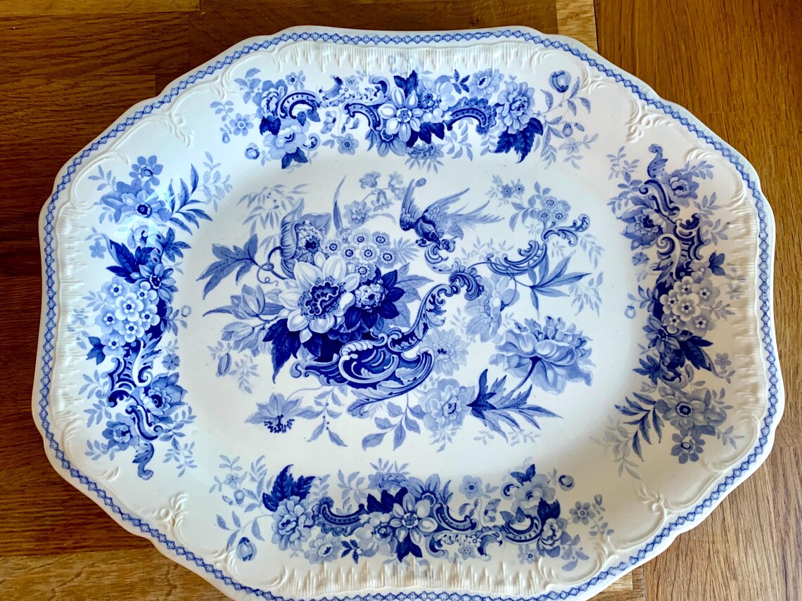 Antique Berlin Chaplet Stone China Platter. Rare 1830’s Minton Boyle ...