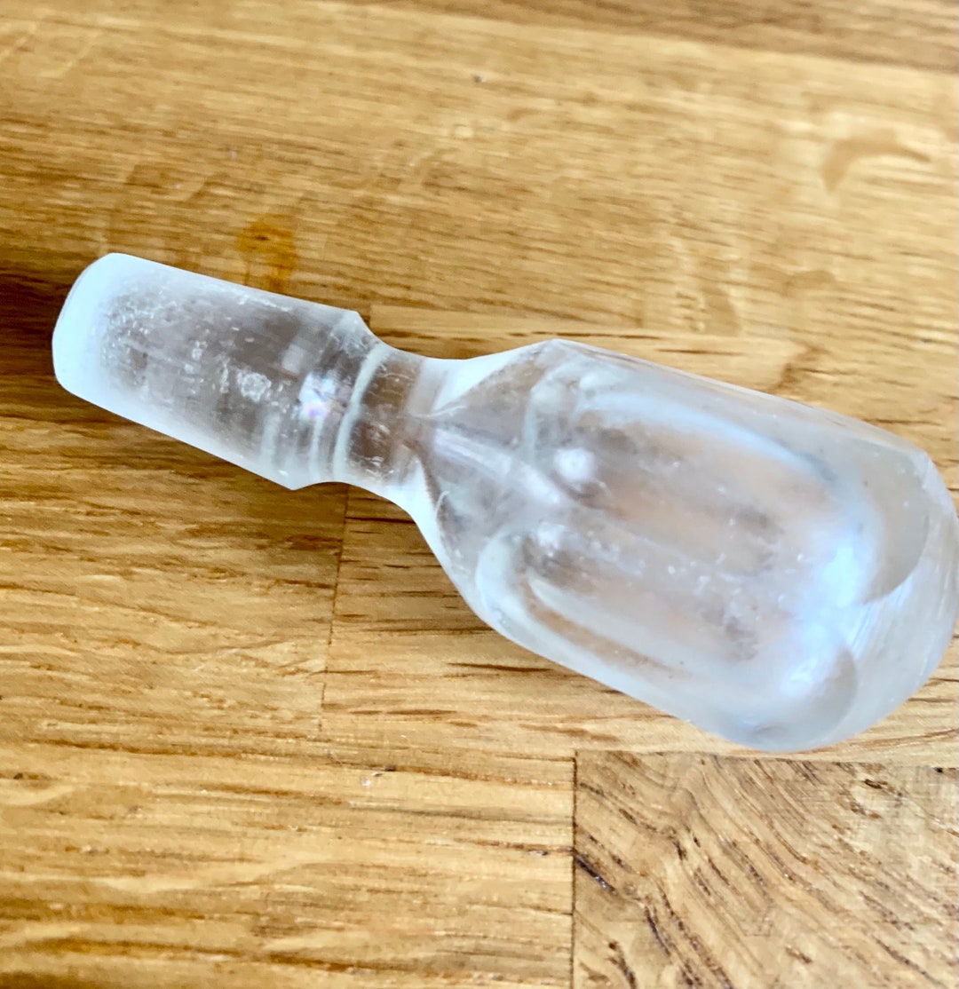 Vintage Lead Glass Bulb Decanter Stopper. - Etsy