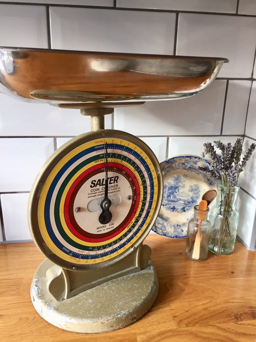 Rare Vintage Salter Cast Iron Kitchen Scales. Vintage Coin Collector - Etsy