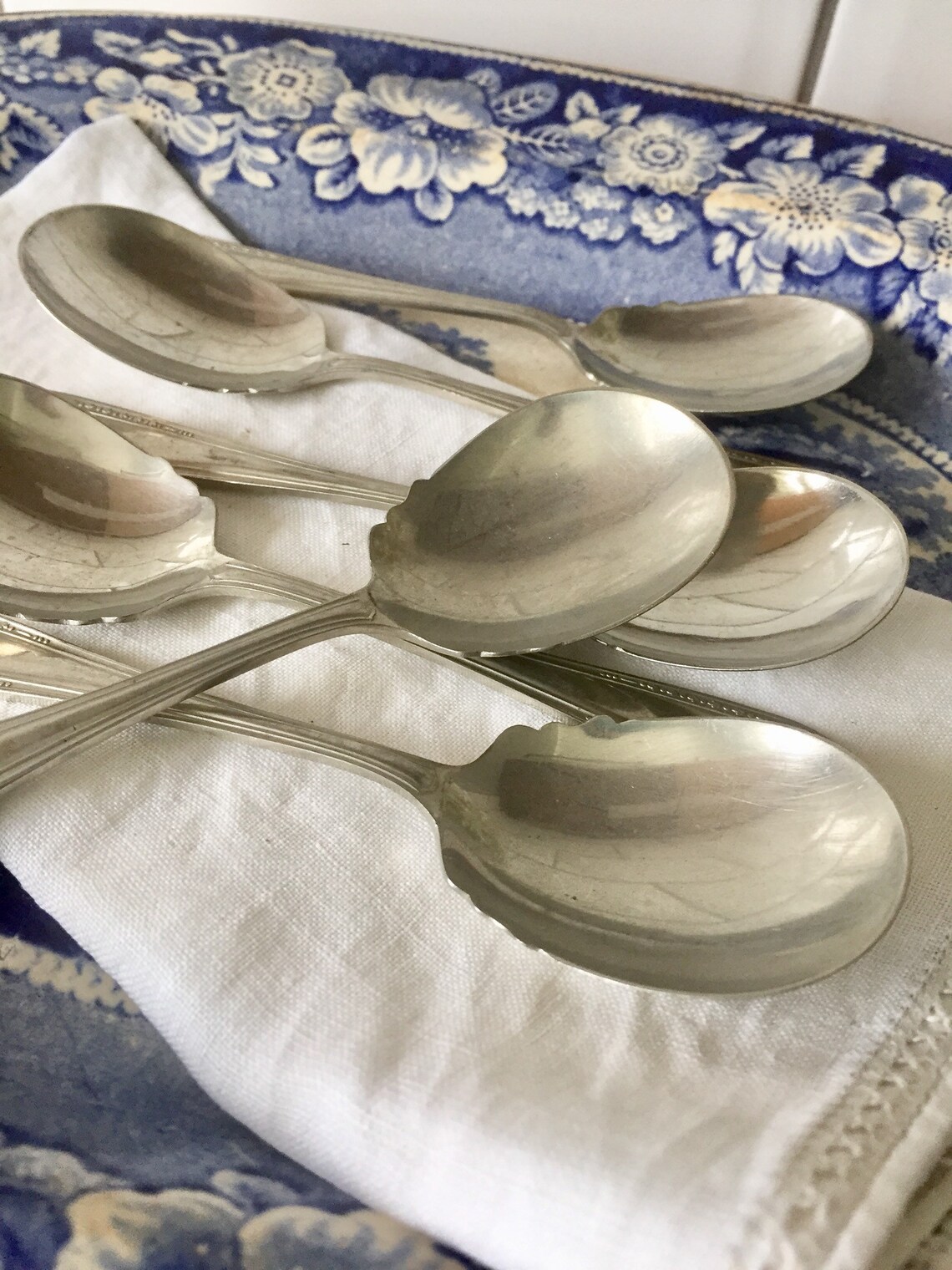 Vintage EPNS fruit spoons. | Etsy