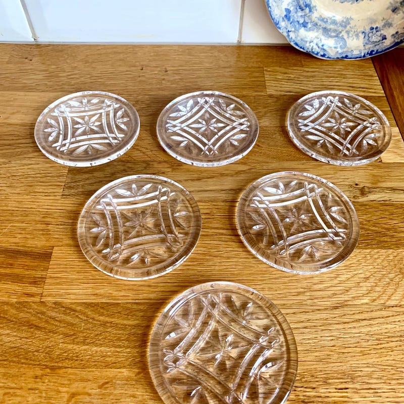 Retro Glass Coasters - Etsy