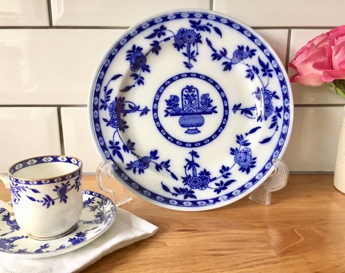 Antique Minton Pottery Floral Delph Plate. - Etsy