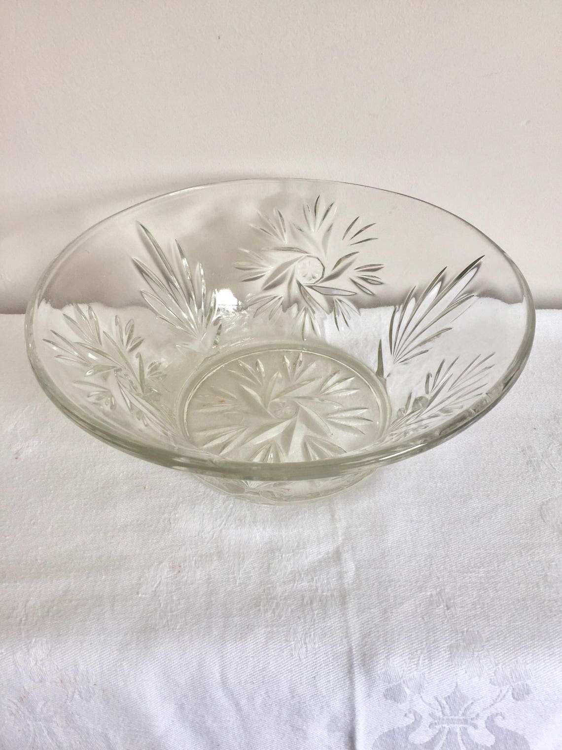 Art Deco Glass Bowl Vintage Etsy Uk
