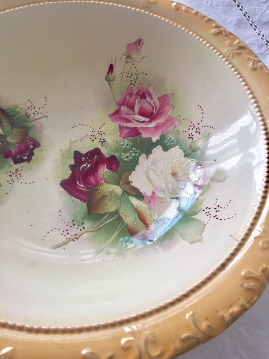 James Kent. Old Foley Ware Hand Painted Serving Bowl. | Etsy