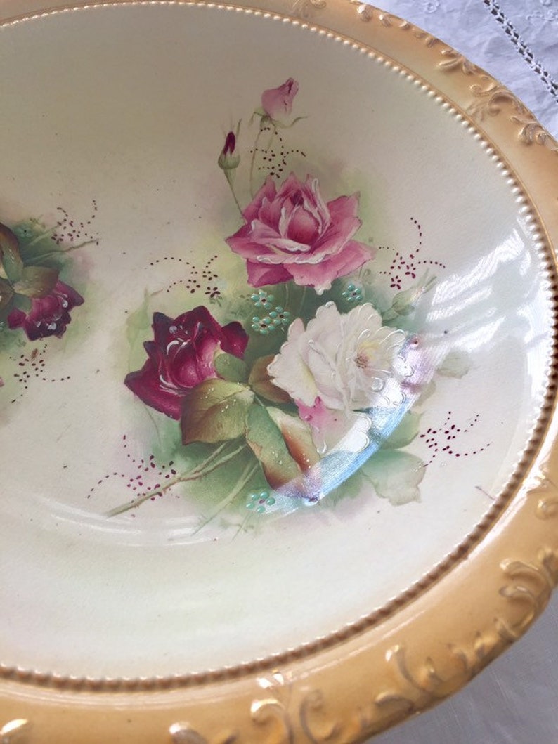 James Kent. Old Foley Ware Hand Painted Serving Bowl. | Etsy
