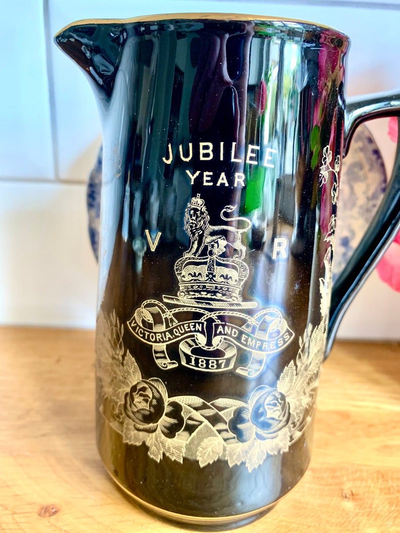 Rare Antique Collectible Victorian Jug. 1897. Queen Victoria Jubliee ...