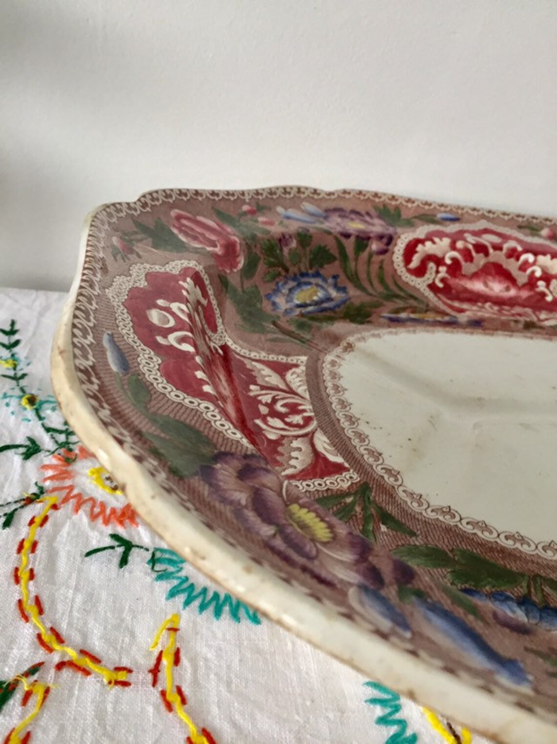 Huge Antique Spode 'new Fayence' Georgian Meat Plate. - Etsy