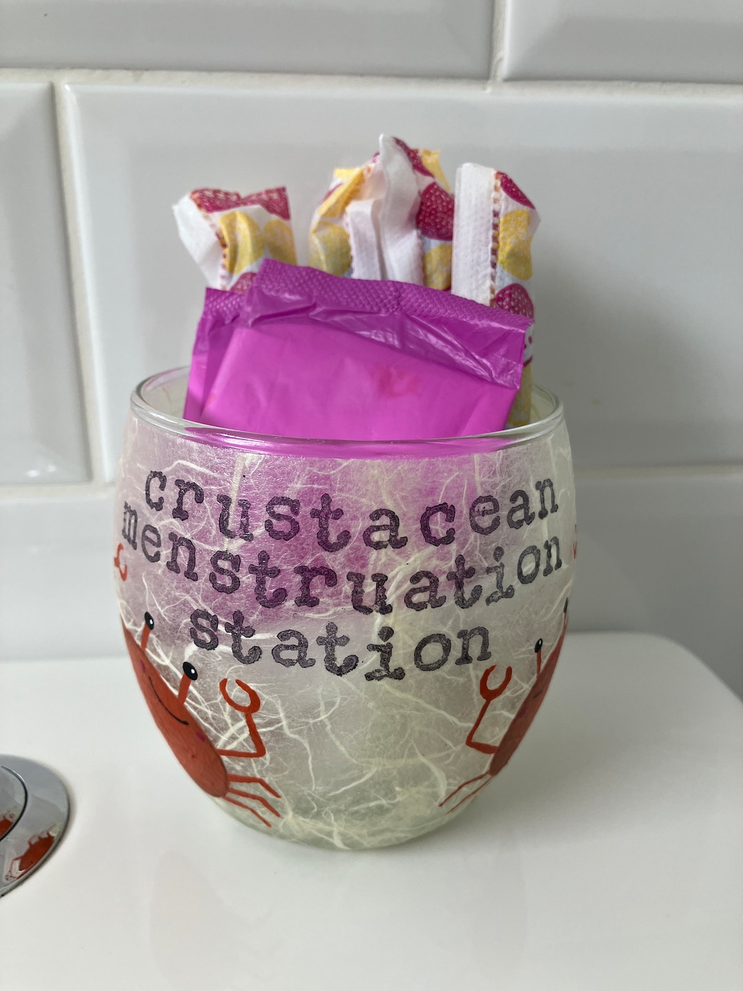Menstruation Crustacean Station. Tampon/towel Pot - Etsy