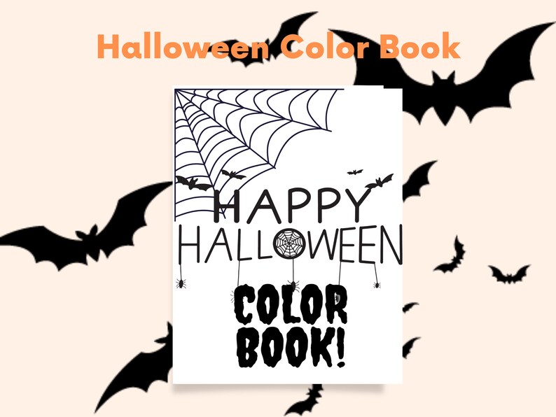 Halloween Color Book - Etsy