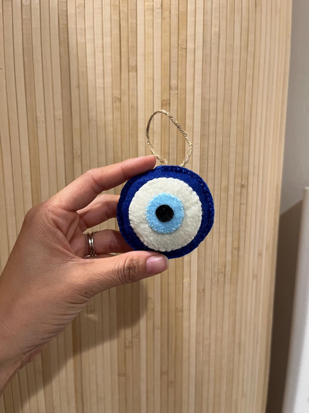 Evil Eye Ornament | Felt Handmade Ornament | Felt Evil Eye | Christmas ...