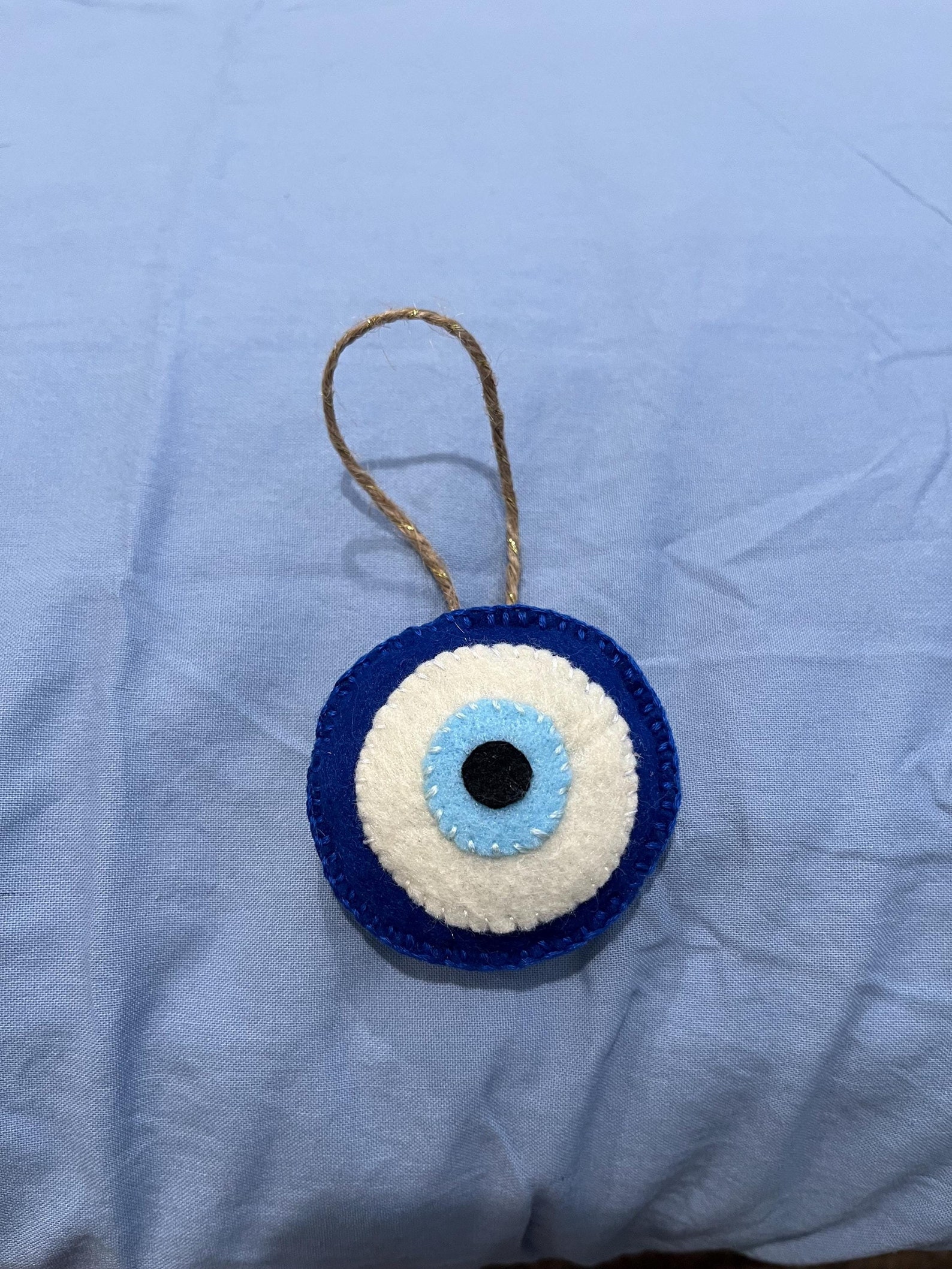 Evil Eye Ornament | Felt Handmade Ornament | Felt Evil Eye | Christmas ...