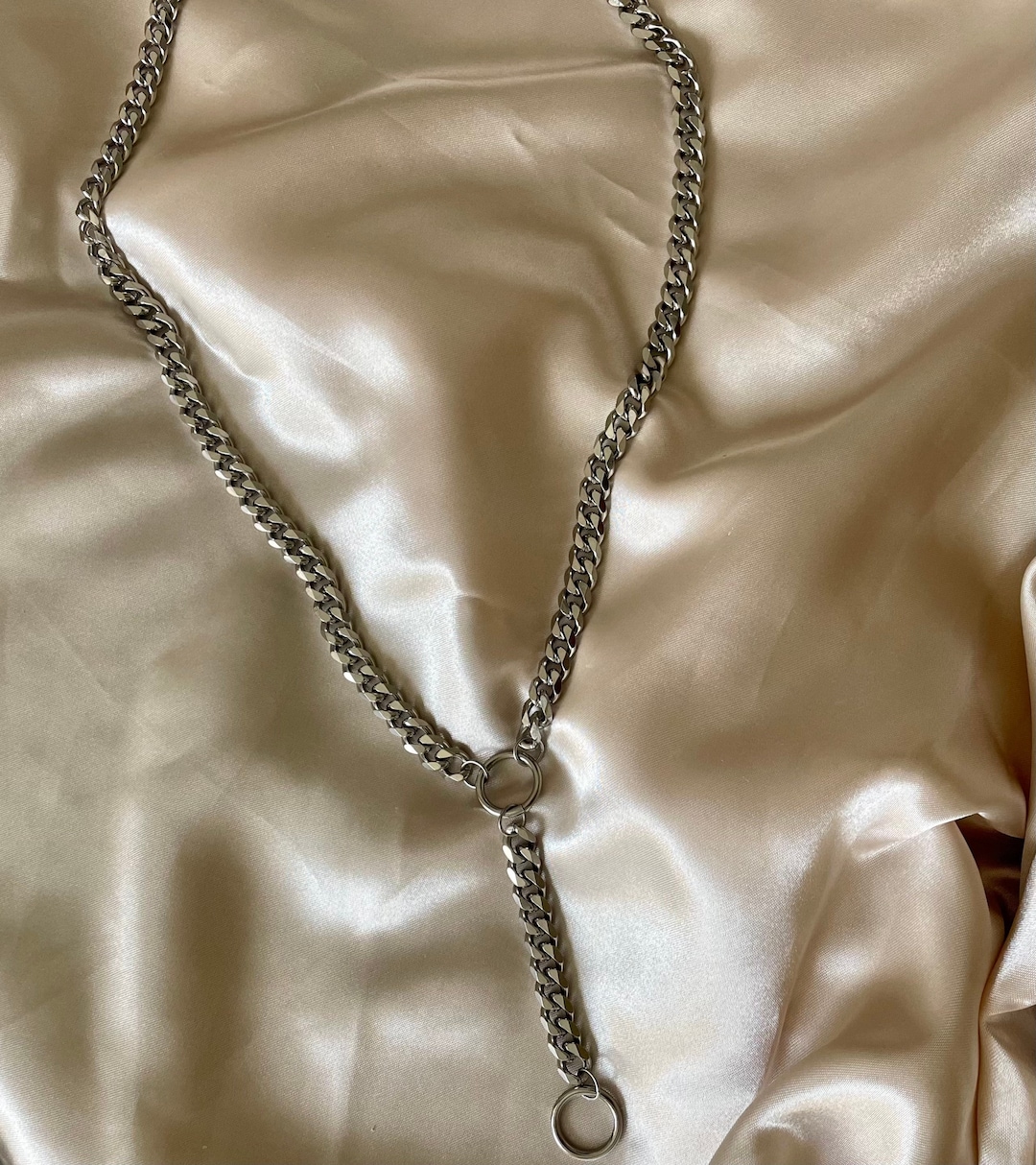 Stainless Steel Chain Necklace | Plunge Y Drop, 20" - Etsy