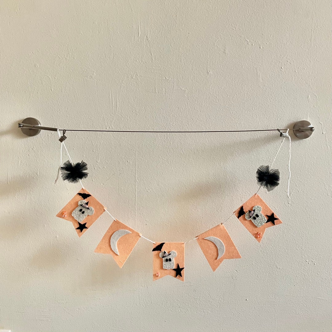 Halloween Garland Banner Ghost Garland Spooky Banner Bat - Etsy