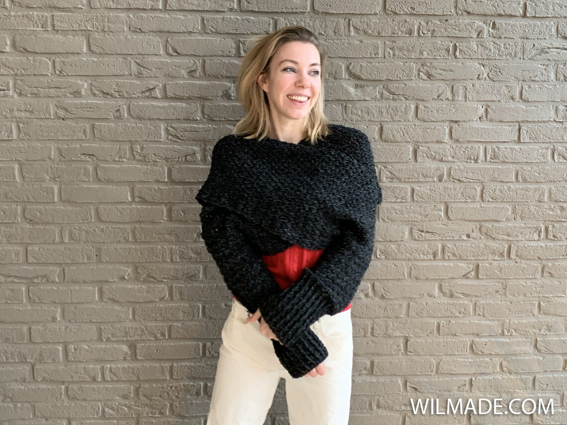 CROCHET PATTERN + VIDEO - Crochet Sweater Scarf - Crochet Thneed ...