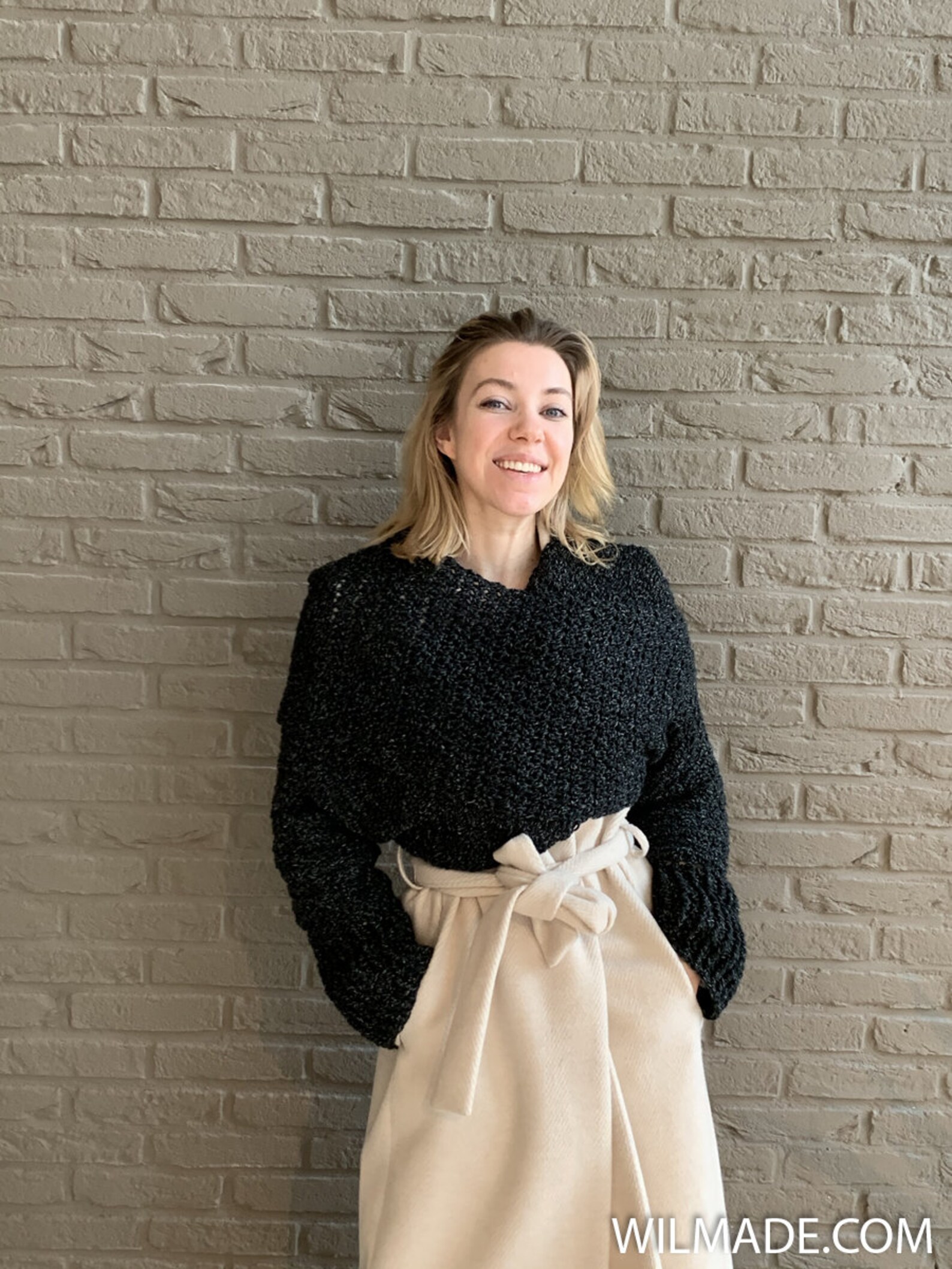 CROCHET PATTERN + VIDEO - Crochet Sweater Scarf - Crochet Thneed ...