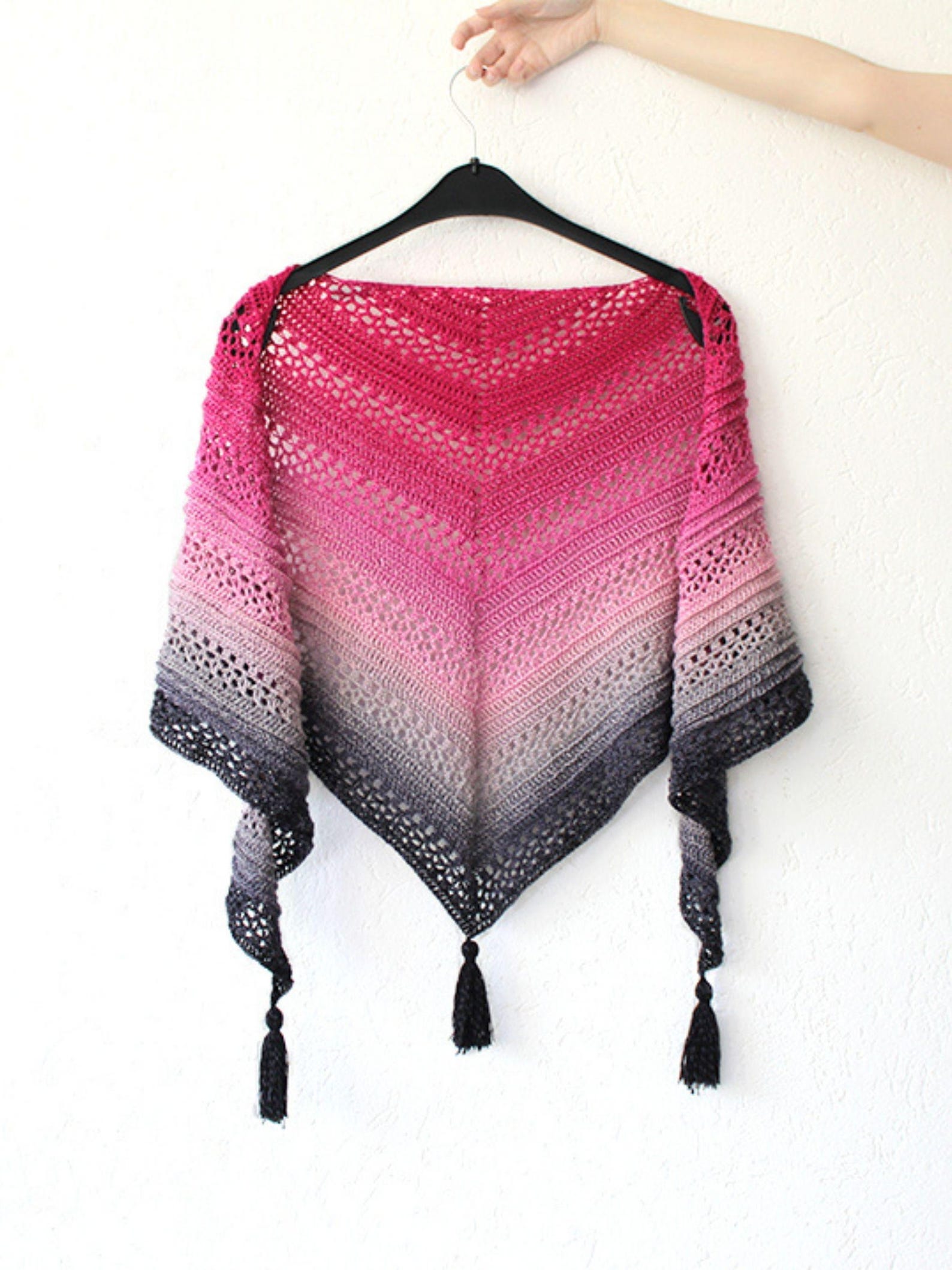 CROCHET PATTERN + VIDEO - This is Me Shawl - Top-down Triangle Shawl ...